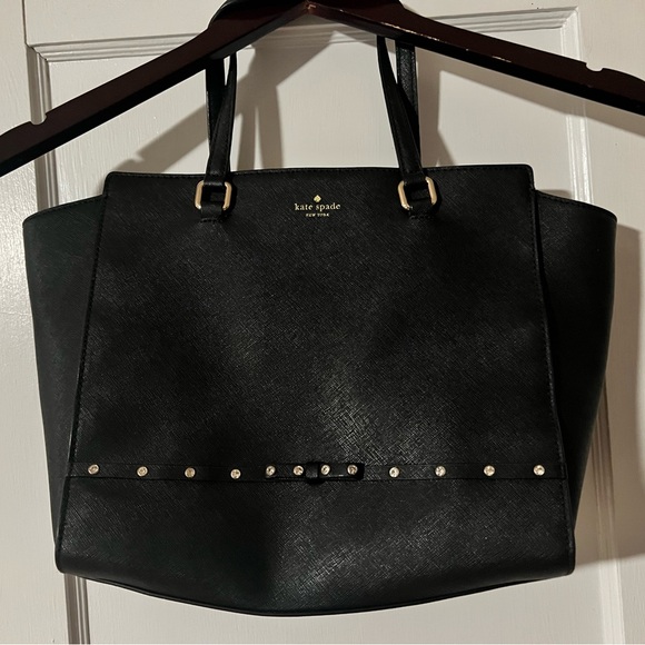 kate spade | Bags | Kate Spade Jeweled Small Hadley Boxy ...